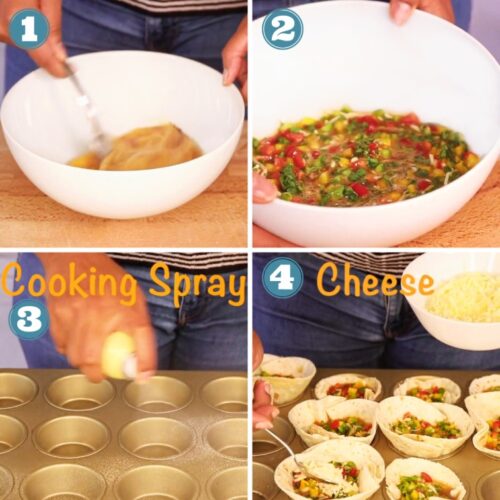 Tortilla Breakfast Cups - Keesha's Kitchen
