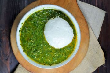 Delicious Vegetarian Cassava Leaf Soup