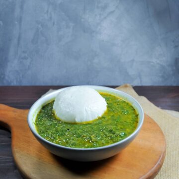 Delicious Vegetarian Cassava Leaf Soup