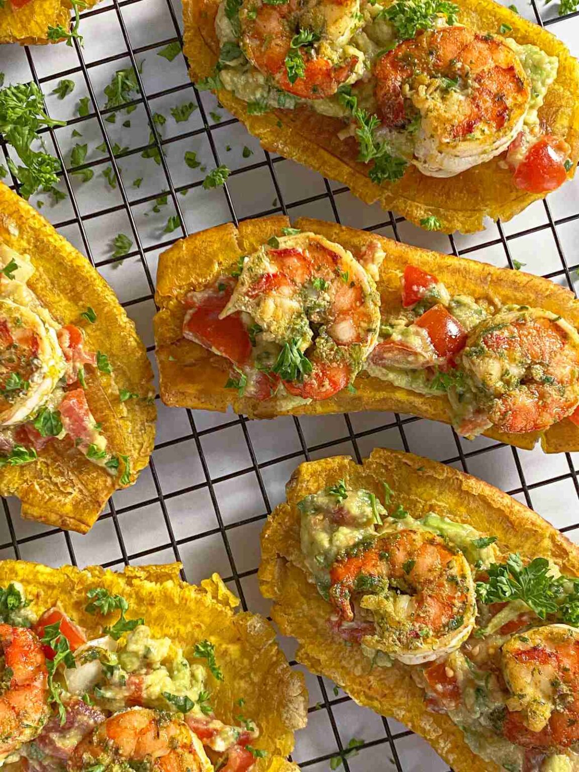 Tostones With Fried Shrimp - A Flavorful Appetizer