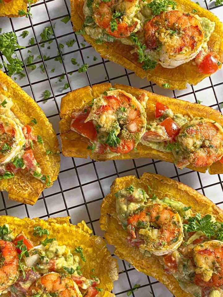 Tostones With Fried Shrimp - A Flavorful Appetizer