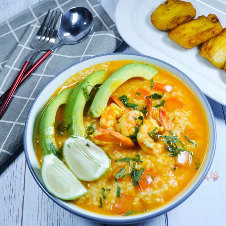 Dominican Asopao de Camarones (Shrimp and Rice Soup)
