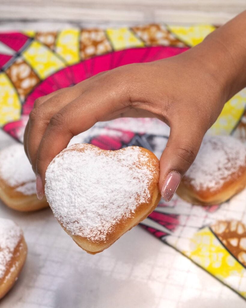 Heart-Shaped Valentine's Beignets Recipe With Delicious Filling