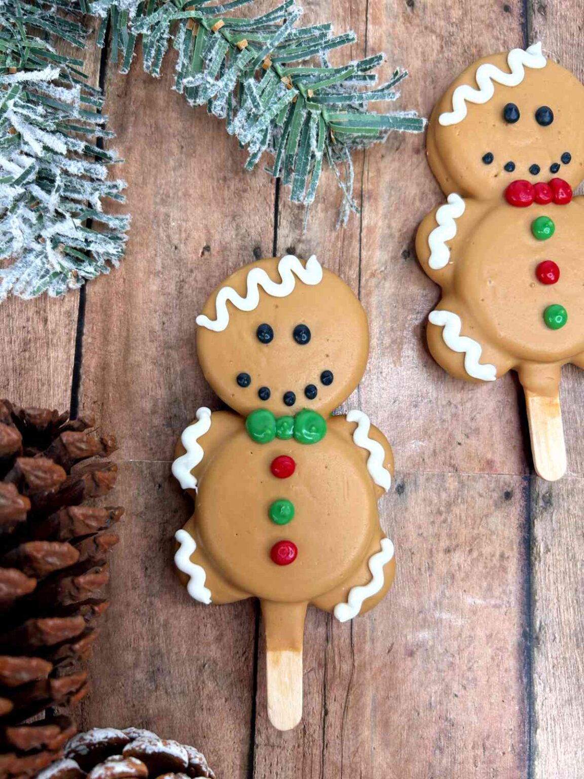 Gingerbread Man Oreo Pops - Keesha's Kitchen