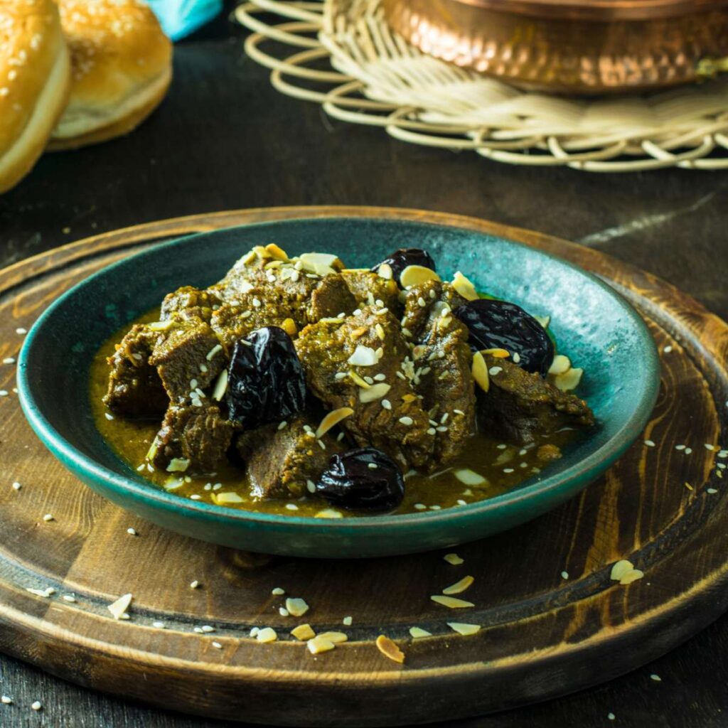 Slow-Cooked Moroccan Beef Prune Tagine